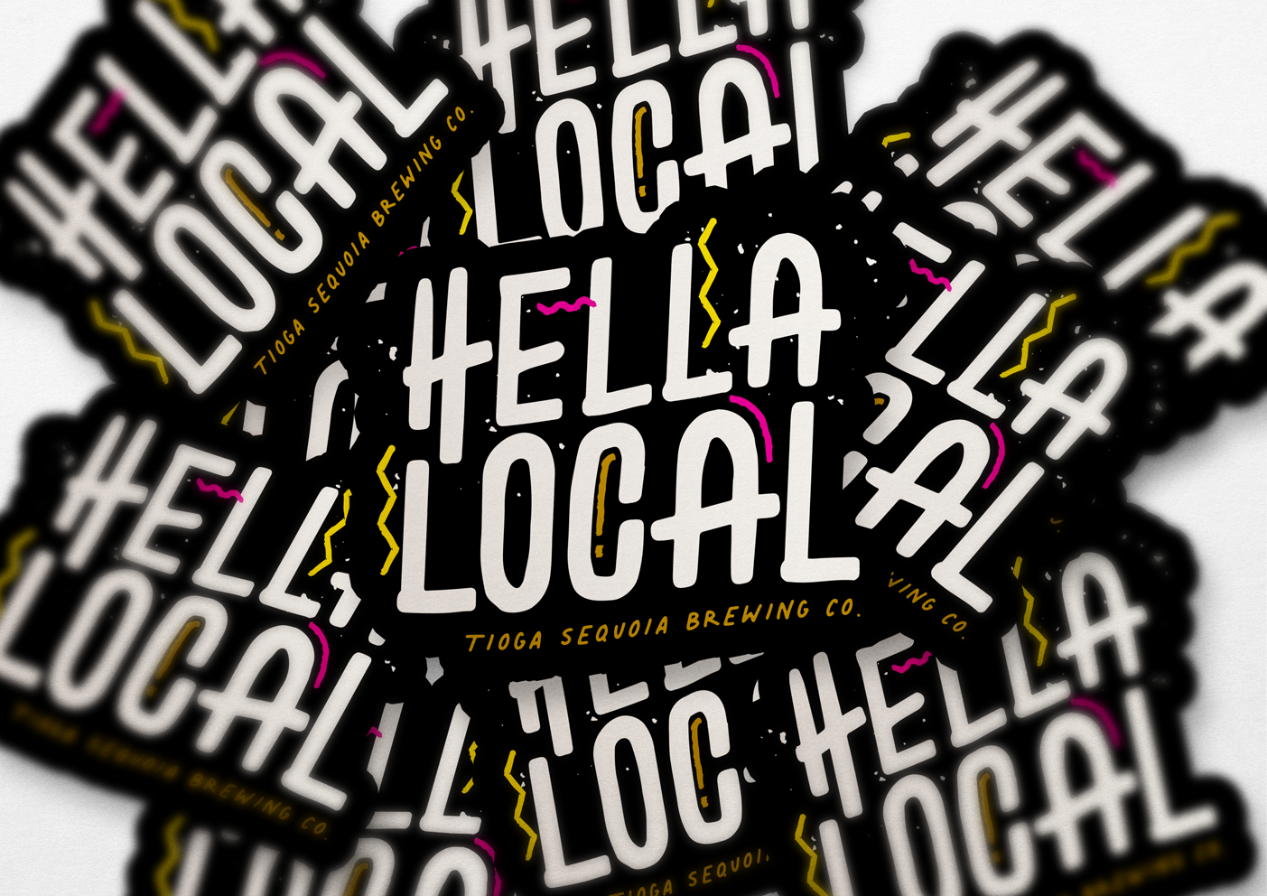 Hella Local Sticker | Tioga-Sequoia Brewing Co.